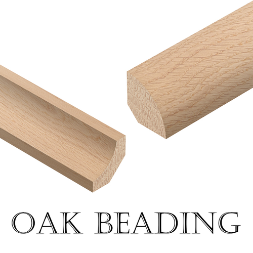 Solid Oak Floor Beading 0.9m 1.15m Corner Edge Bead I 12mm, 15mm, 18mm ...