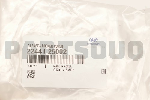 2244125002 Genuine Hyundai / KIA GASKET-ROCKER COVER | eBay
