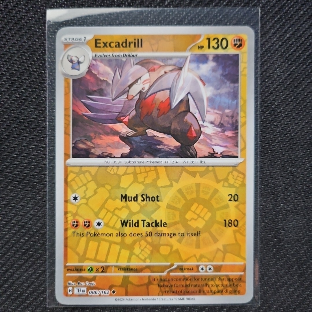 Pokemon - Excadrill - 086/162 - Reverse Holo - Temporal Forces - NM/M ...