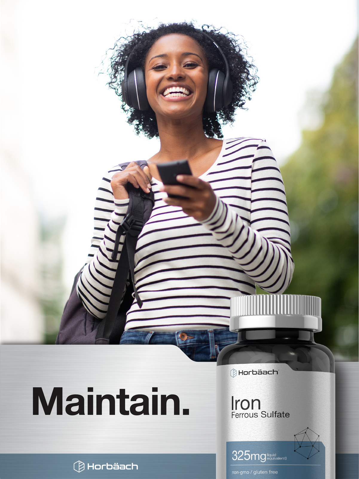 Iron Ferrous Sulfate | 325mg | 180 Tablets | Vegetarian, Non-GMO | by ...