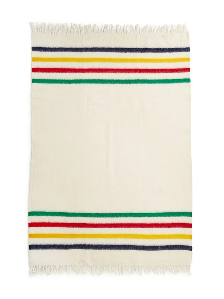 Hudson Bay HBC Stripes - Multistripe Wool Caribou Throw | eBay