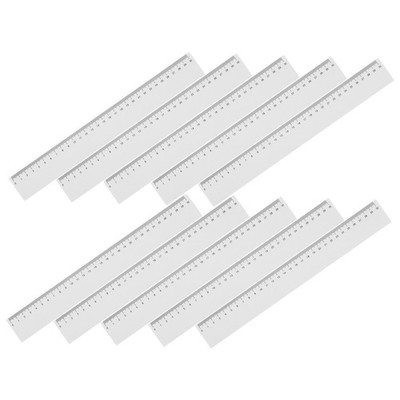 10 Pcs Classroom Rulers Plastic Measuring Math Supply Drafting Tool ...