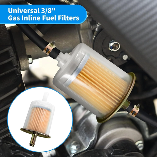 Universal 3/8" Fuel Filter High Performance Industrial Inline Gas Fuel ...