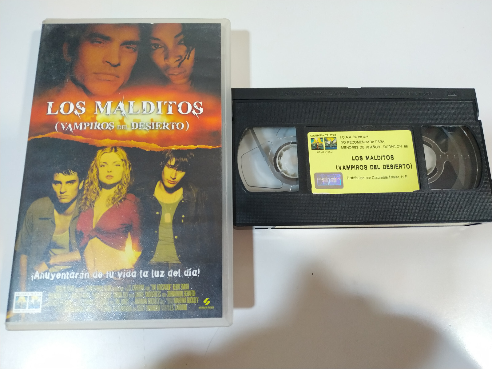 Los malditos Vampires del Désert J S Cardone - VHS Film Tape Espagnol ...
