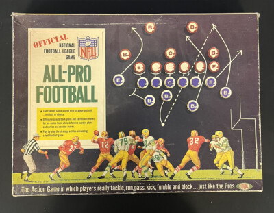 Vintage 1967 IDEAL Official NFL All-Pro Football Board Game Complete | eBay