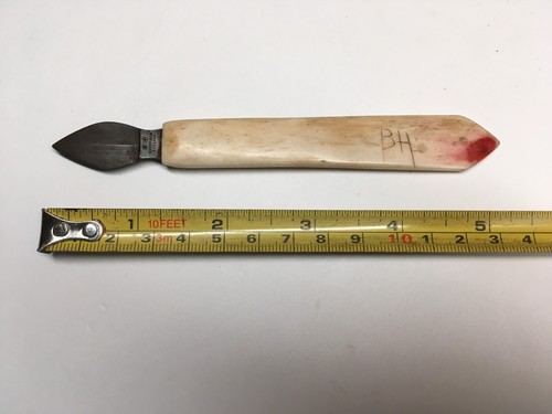 Antique Rodgers Cutlers to His Majesty Ink Eraser Scraper Bone Handle ...