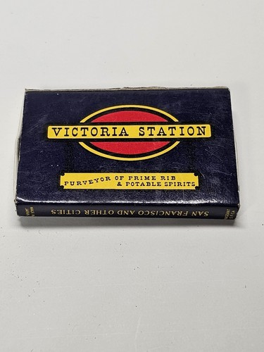 VICTORIA STATION PRIME RIB & SPIRITS SAN FRANCISCO CALIFORNIA VINTAGE ...