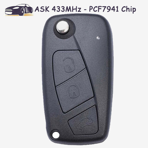 Flip Remote Key Fob 3 Button ASK 433MHz PCF7941 Chip for 2003 - 2012 ...