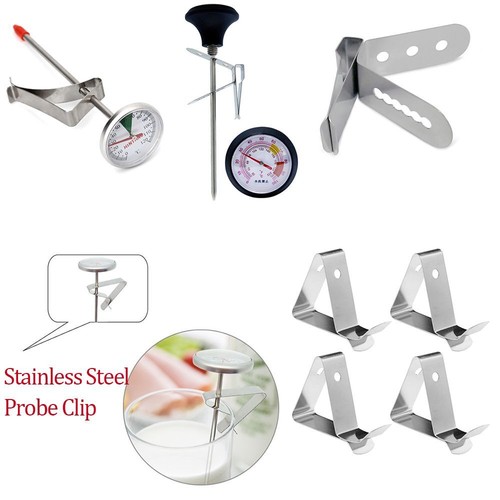 Heat-Resisting Thermometer Clip Probe Clips Preventing Scald Stainless ...