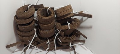 Cork roadbed for HO train 85 ft of 2 piece roadbed. also box of pieces ...