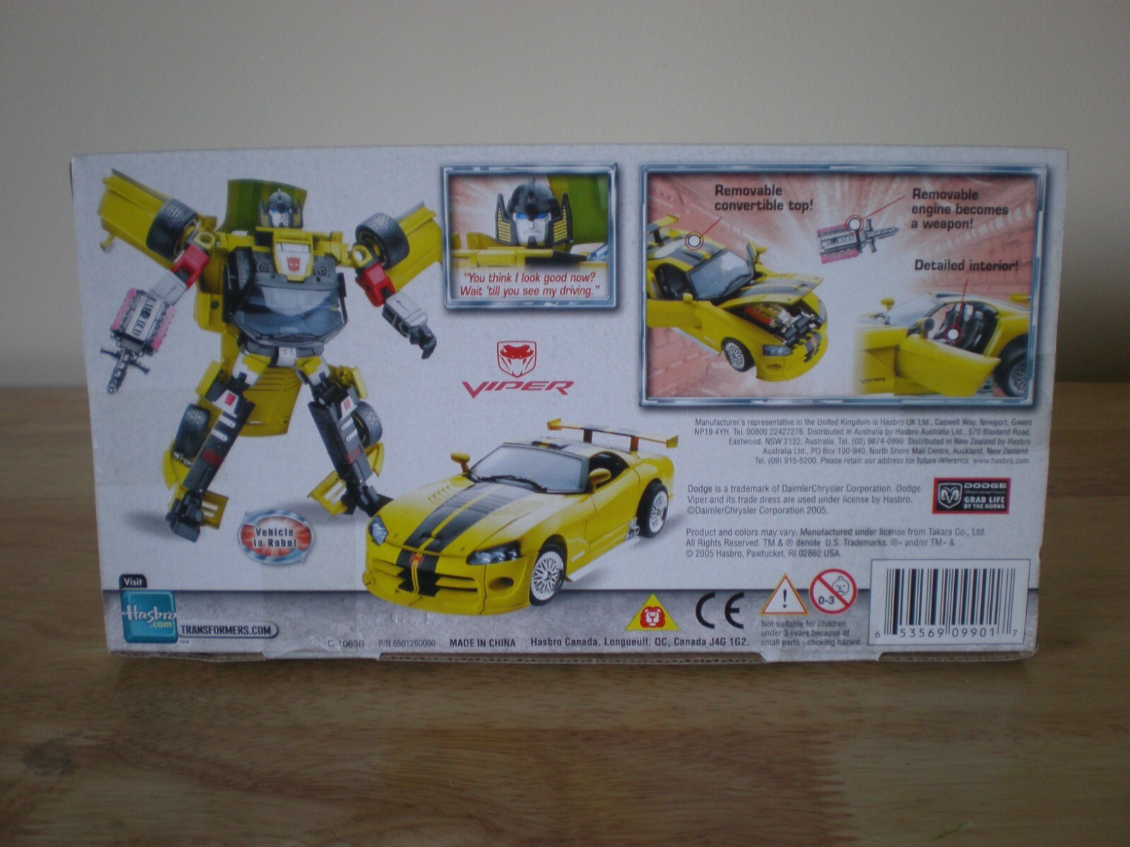 Hasbro Transformers Alternators Sunstreaker Dodge Viper Not Mint Action ...