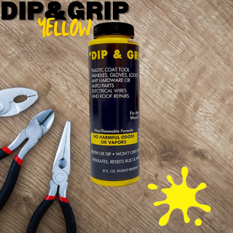 Dip and Grip Rubberized Plastic Coating (Yellow) 8 fl. oz | eBay