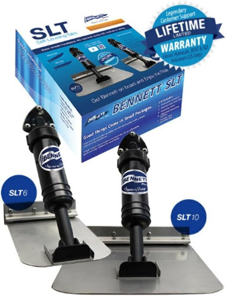Bennett Marine Self-Leveling Boat Trim Tab System for Boats up to 16ft ...