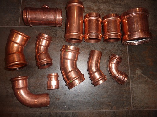 ProPress LIKE Press FITTINGS/SLEEVES/ELBOWS ETC LOT OF 12 MISC READ ...