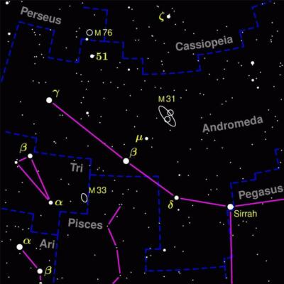 ANDROMEDA CONSTELLATION GLOSSY POSTER PICTURE PHOTO astronomy stars ...