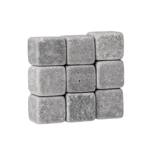 9 Whiskey Stones Ice Cube Soapstone Rock Cocktail Drink Wine Cola Great ...