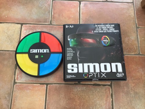 Hasbro Simon Electronic Game Bundle inc Simon Game and Simon Optix ...