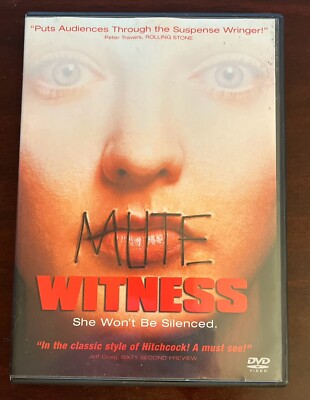 Mute Witness 1994 (2003 DVD W/Insert) Horror Suspense Very Good ...
