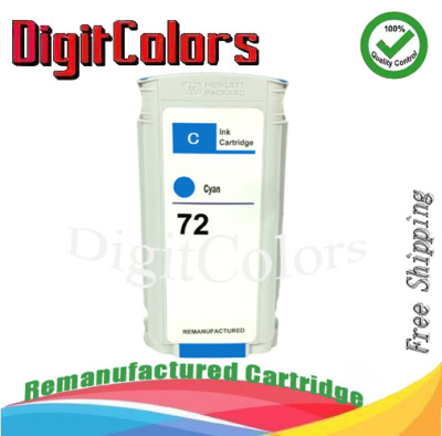 DC Remanufactured HP 72 Cyan ink cartridge HP Designjet T610 620 770 ...
