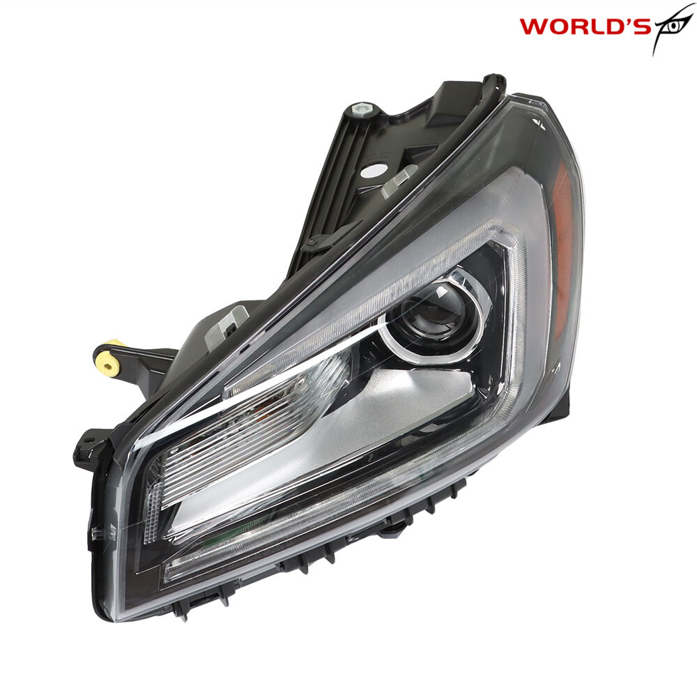 For 2013 2014 2015 2016 GMC Acadia Headlight Halogen W/LED Tube Black ...