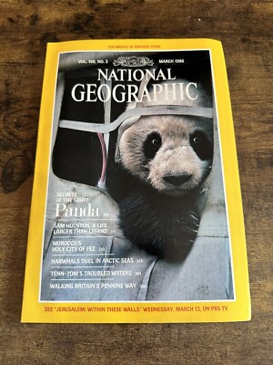 Vintage March 1986 Vol. 169 No. 3 National Geographic Society Journal ...