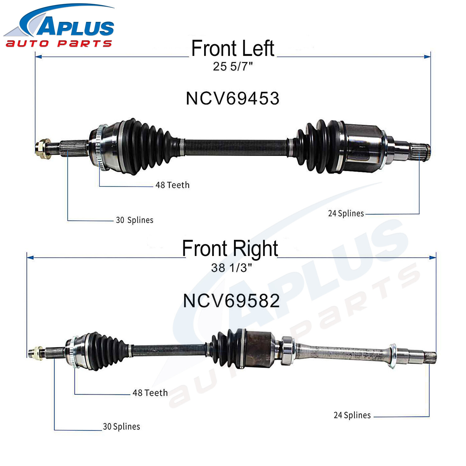 3.5L V6 CV Axle Shaft Front Left & Right Set for Lexus ES350 Toyota ...