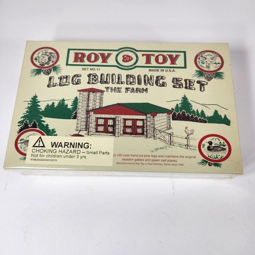 Roy Toy Log Building Set The Farm No. 11 - New! | eBay