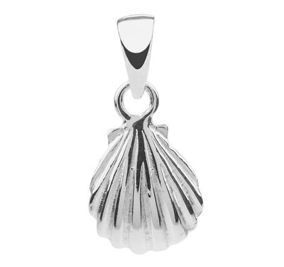 1x 925 Sterling Silver Shell Pendant for Chain Necklace | eBay UK