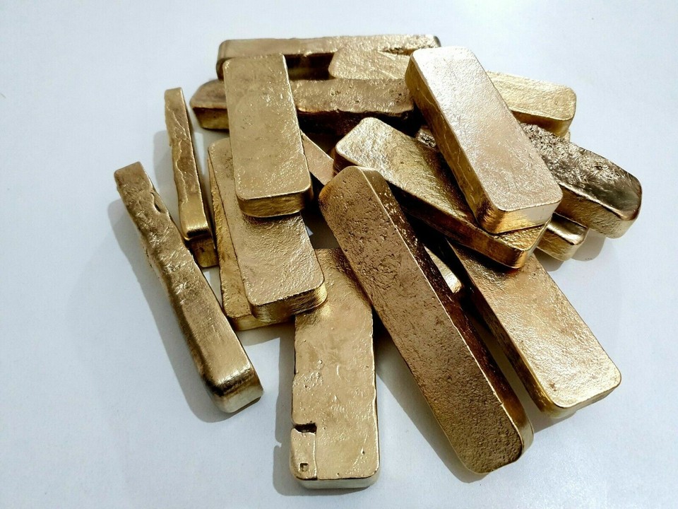 1935 Grams Scrap gold bar for Gold Recovery Melted Different Computer ...