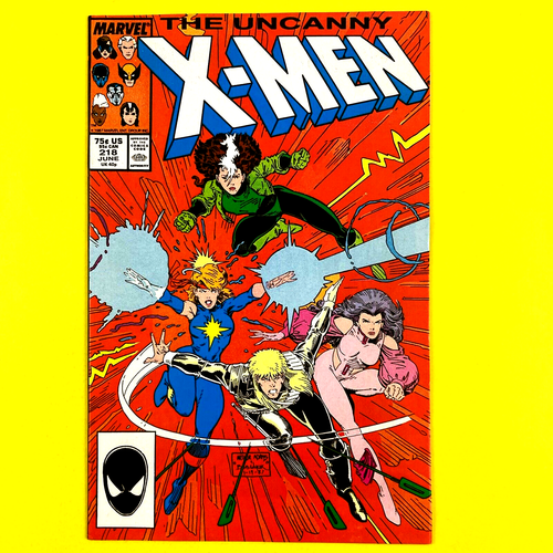 Uncanny X-Men #218 Marvel 1987 VF Juggernaut Rogue Longshot Dazzler ...