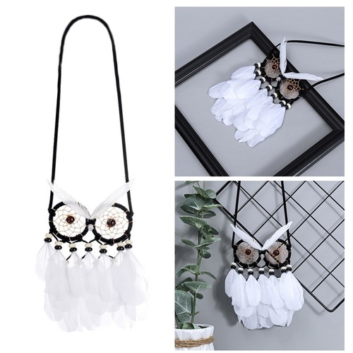Owl Dream Catcher Round Catchers Dreamcatcher Office Hanging Pendant | eBay