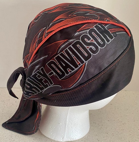 Vintage Harley Davidson Headwrap Doo Rag Tribal Flames Cap | eBay