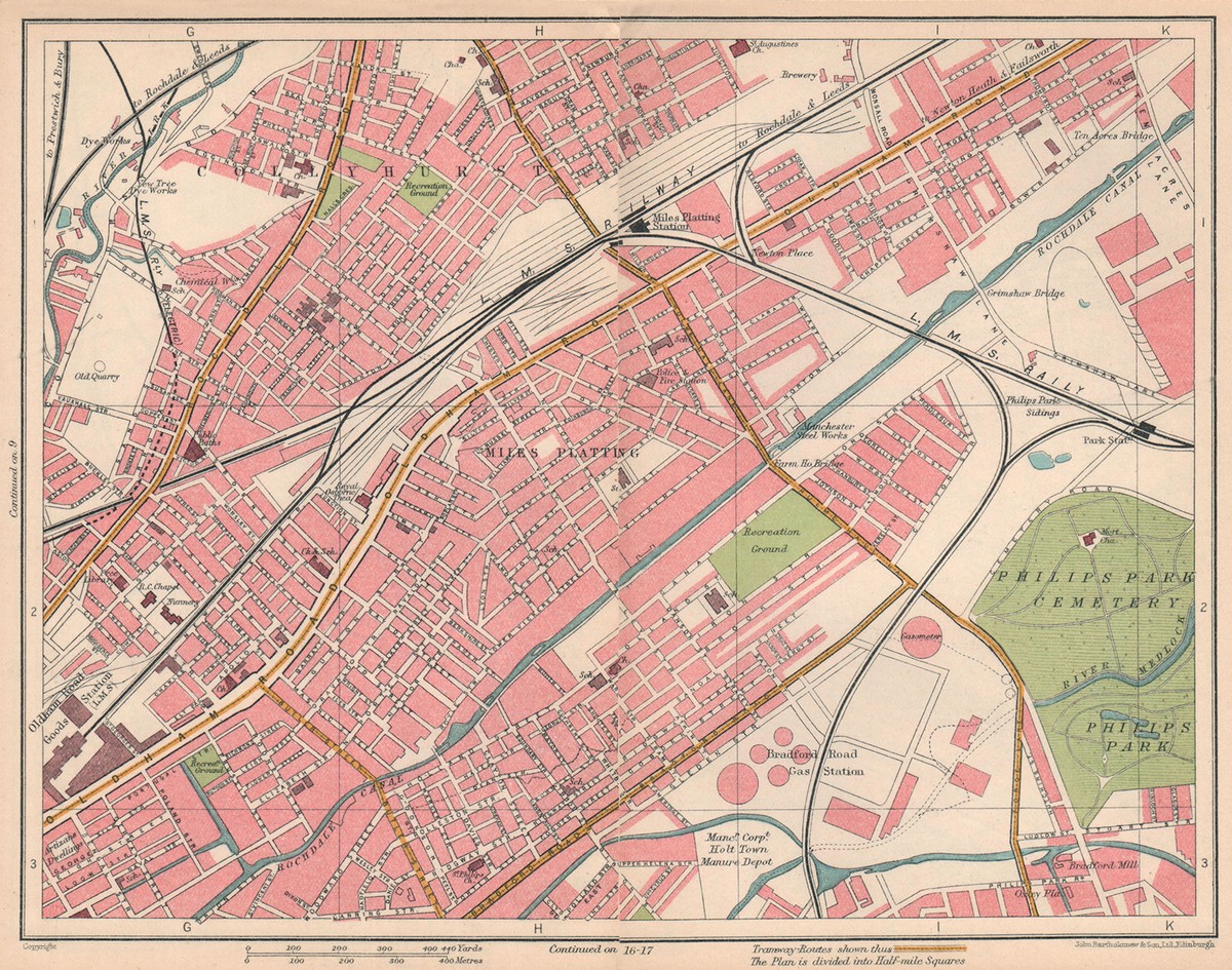 Old Map Of Manchester