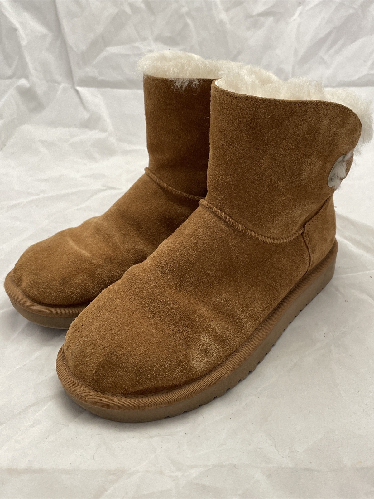 KOOLABURRA BY UGG REMLEY MINI SUEDE BOOTS 1105809 WOMENS SIZE 7 ...