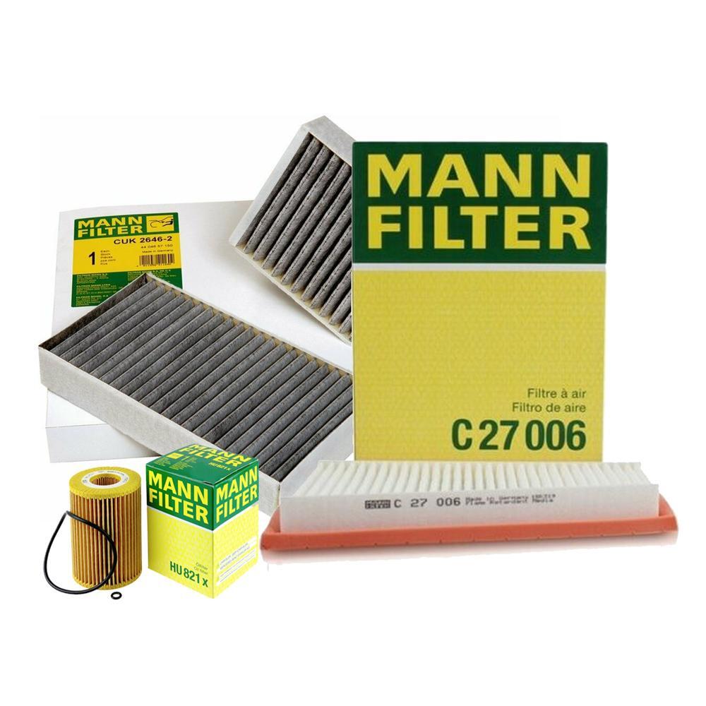 Mann Oil Air Carbon Cabin Filter Service Kit For Mercedes X164 W251 3.0 ...