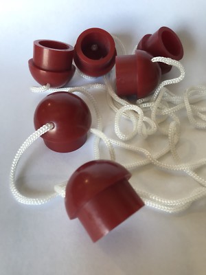 LOT OF 25 SCBA Industrial Cylinder Valve Thread Protectors Caps Red ...