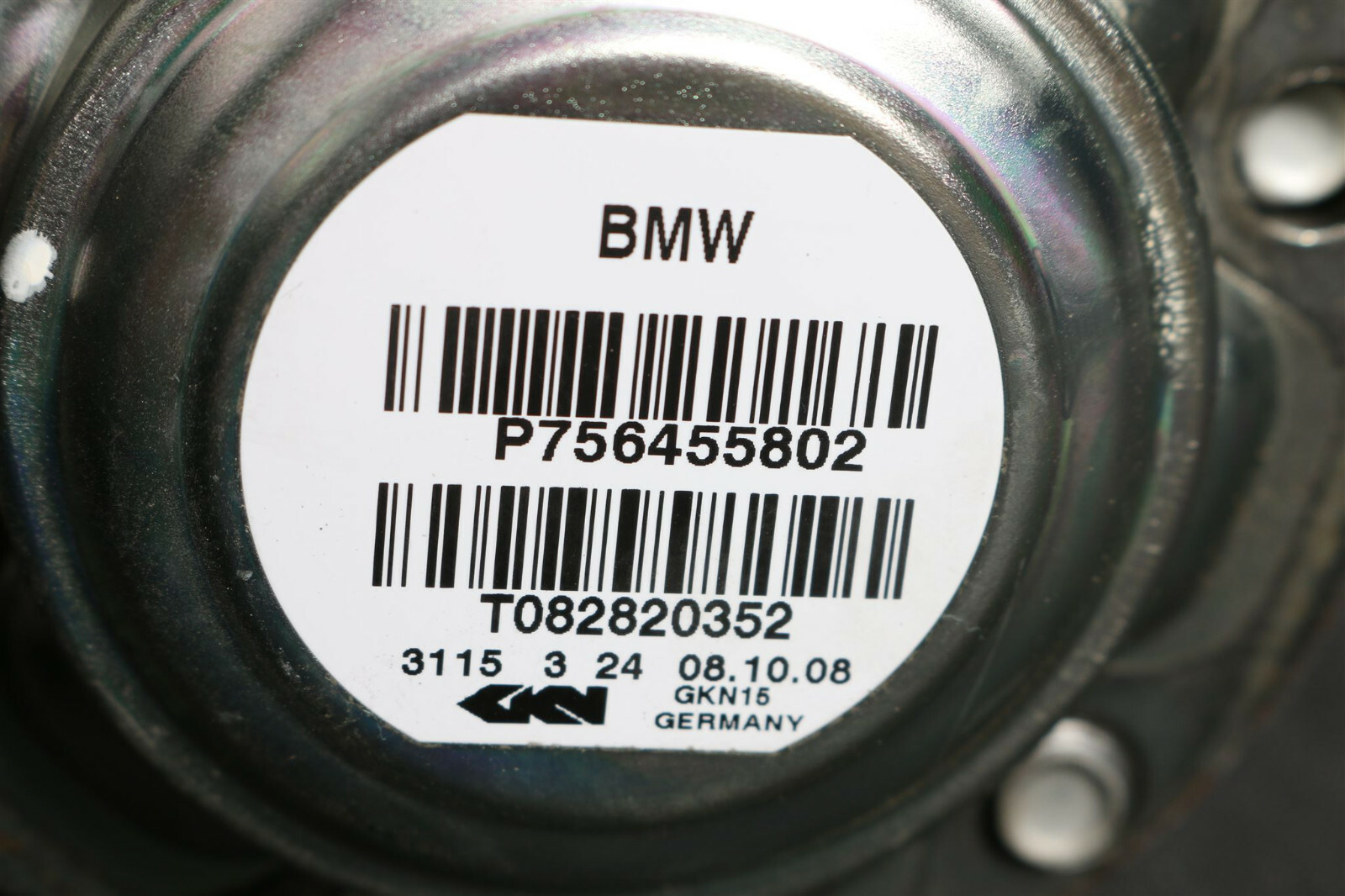 7582141 Drive Shaft Rear 7564558 32.834km BMW X6 E71 F16 30dX 35iX 40dX ...