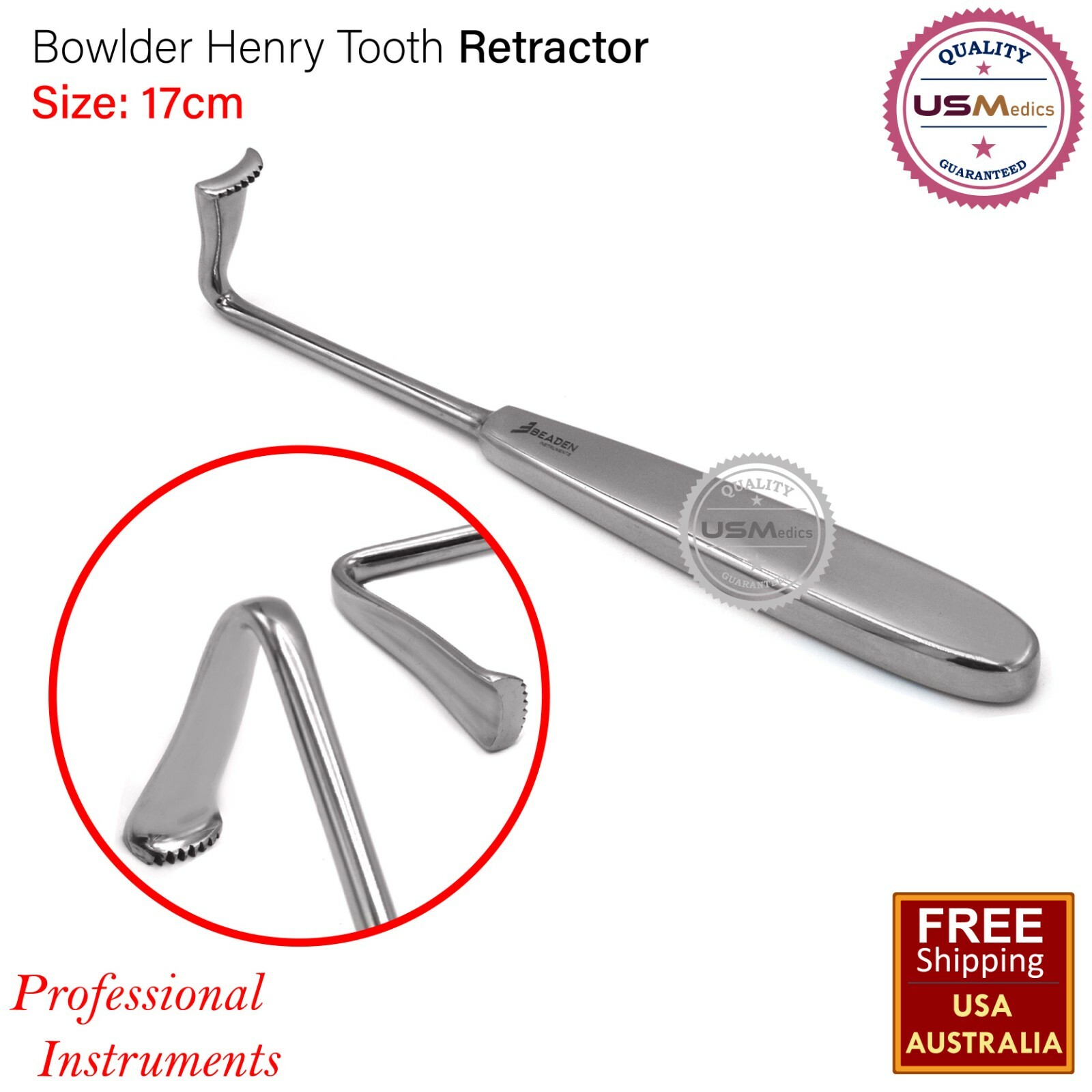 Surgical Dental Bowlder Henry Tooth Retractor Lip-Cheek Tongue Retract ...