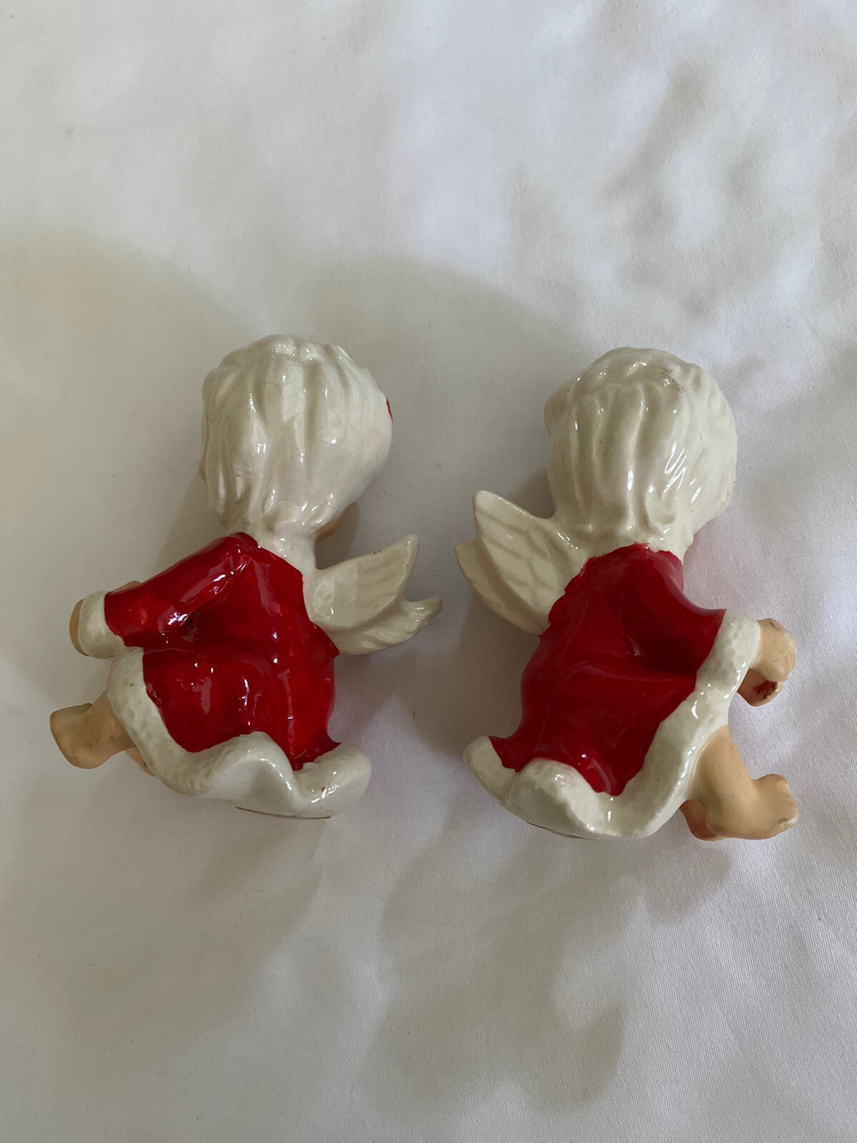 Lefton Japan Angel Girl Christmas Angel Candle Hugger Vintage Climber ...