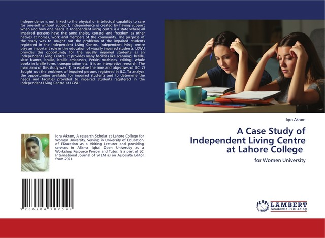 A Case Study of Independent Living Centre At Lahore College von Iqra Akram (2021, Taschenbuch ...