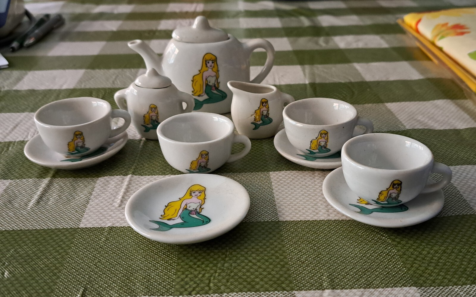 Vintage child's tea set, Full set [13 peices] Adventure of the Little ...