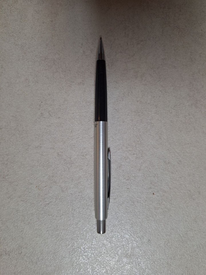 Vintage Pentel Mechanical Pencil S55 0.5mm Black Silver RARE ...