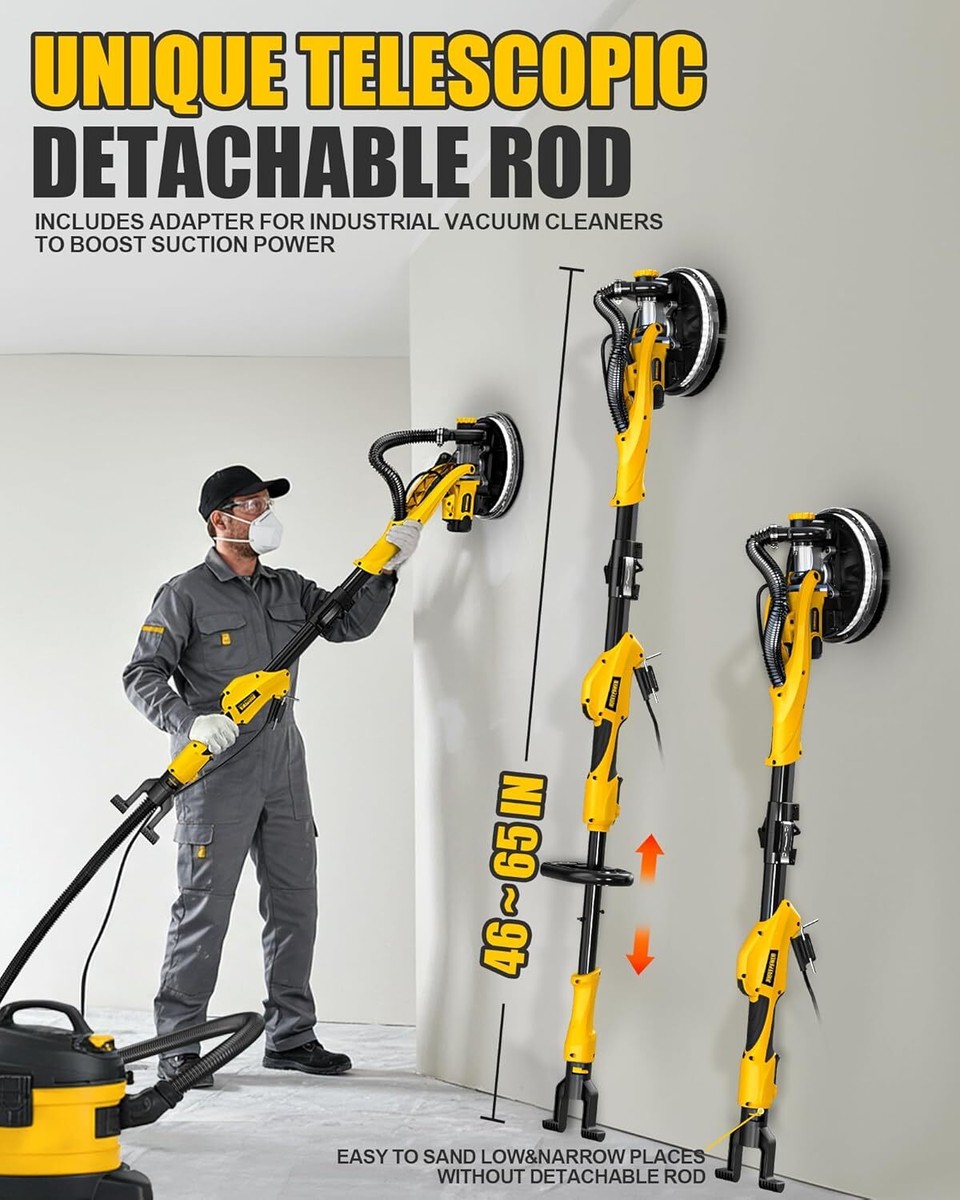 Drywall Sander Pole BN Products 7" Vacuum Sanding Discs 400-Grit 10 ...