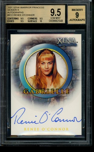 2001 Xena Warrior Princess Autograph Renee O'Connor Gabrielle LE Auto ...