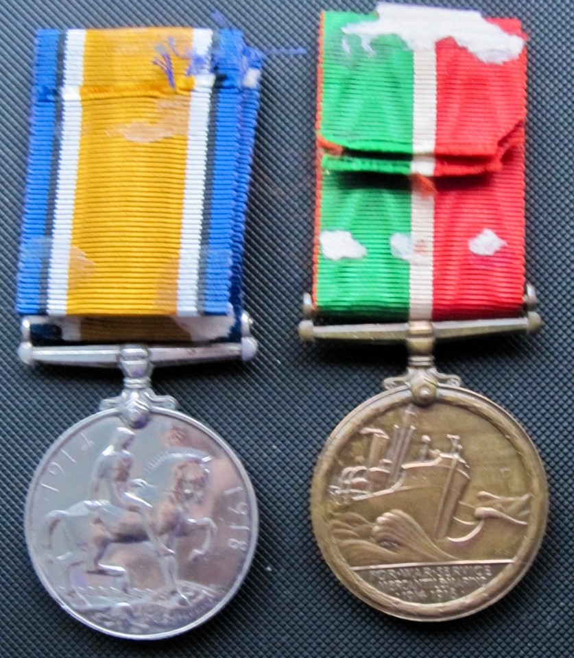 British War and Mercantile Marine pair to Percy Trenchard, Trinity ...
