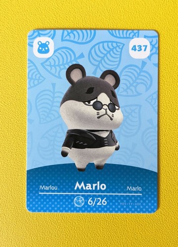 Nintendo Animal Crossing amiibo Card - #437 Marlo Cranky Hamster ...