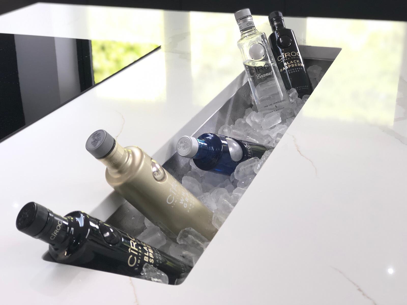 Stainless Steel Champagne, Drinks, Bar, Prep Sink. Ice Trough, Icerock ...