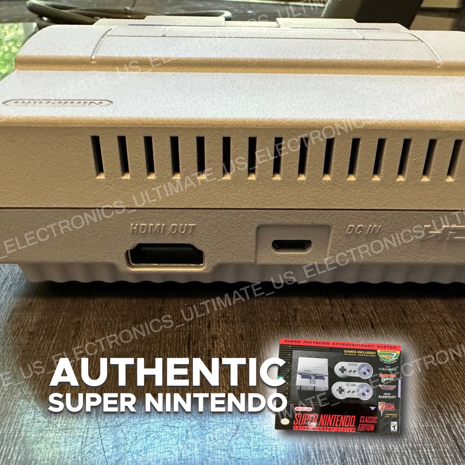 Authentic SNES Super Nintendo Classic Mini Super Entertainment System ...