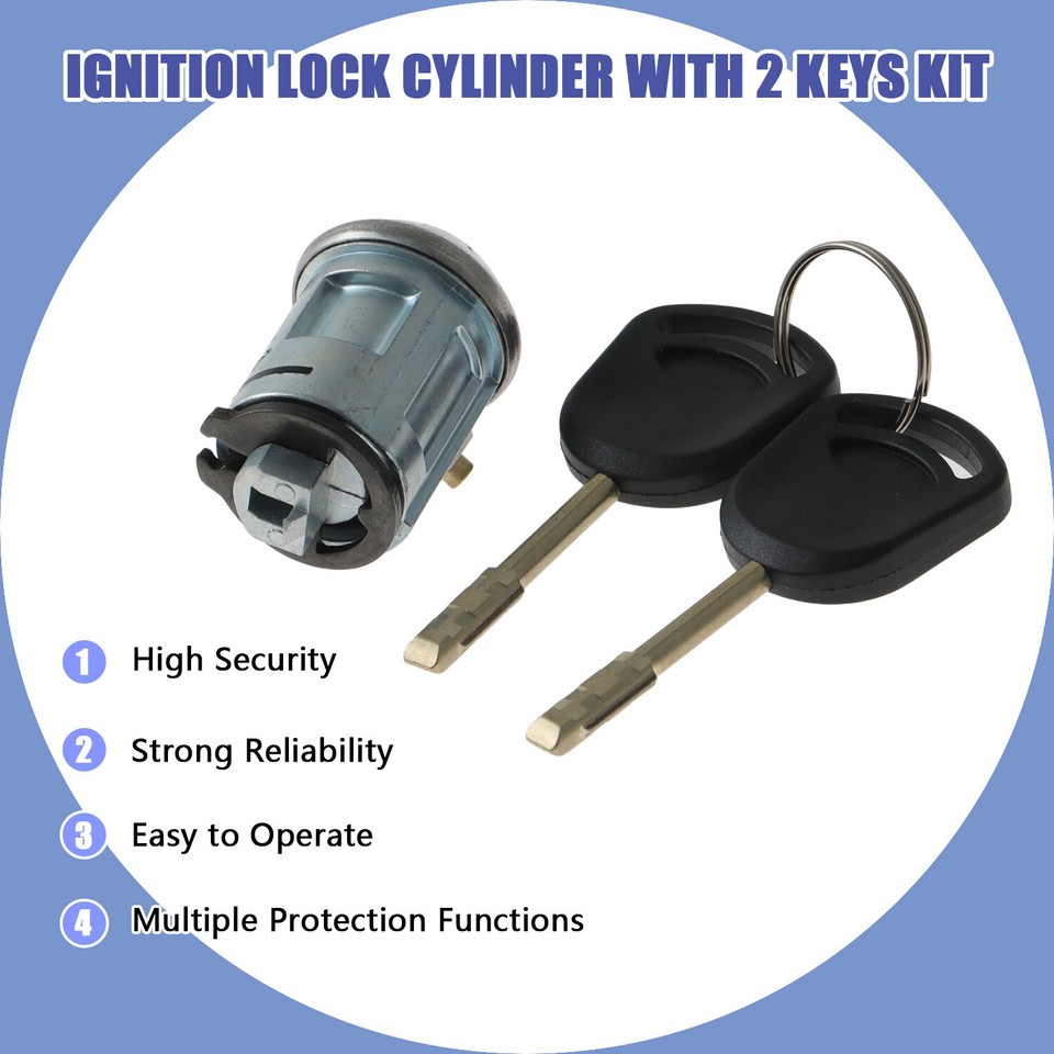 Car Start Lock Cylinder & Two Keys Kit for 2010-2013 Ford Transit ...