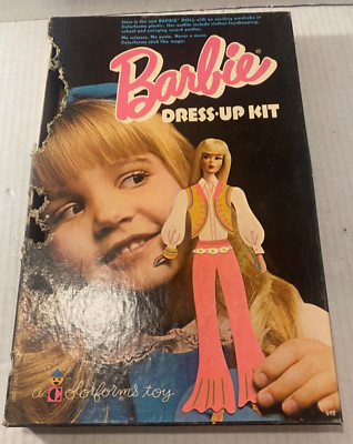 VTG 1970s Barbie Colorforms Toy Dress-Up Kit by Mattel 510 Incomplete ...